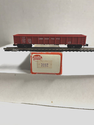 MODEL POWER 7062 CANADIAN PACIFIC CP RED GONDOLA #339234 N SCALE | eBay
