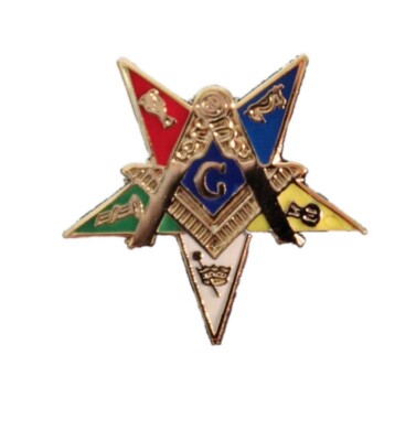 Order Eastern Star Past Worthy Patron DELUXE Freemason Masonic Lapel ...