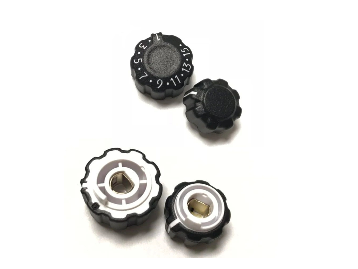 2X Volume & Channel Selector Knob set for Hytera PD530 PD560 PD580 ...