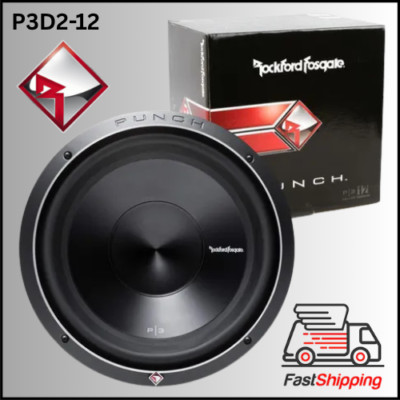 P3D2-12 ROCKFORD FOSGATE / PUNCH P3 12" DVC 2-OHM SUBWOOFER 1,200 WATTS ...