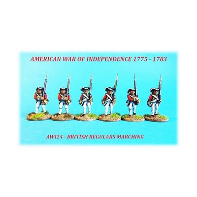 AW Minis American War of Independence British 2 British Regulars Marc ...