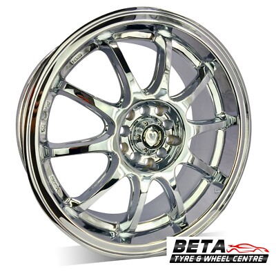 4X 17 INCH CHROME Alloy Mag Wheels Rim For Civic,Corolla,WRX,Lancer ...