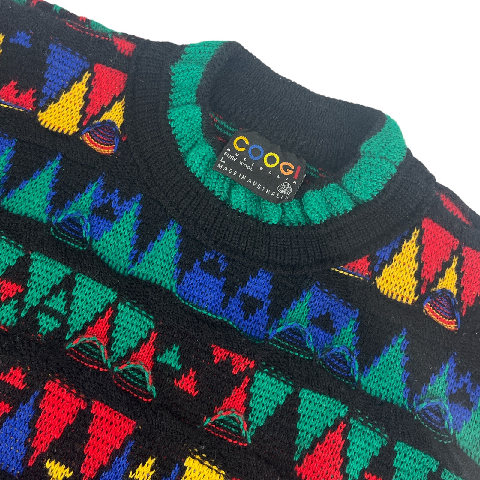 AUTHENTIC Vintage COOGI AUSTRALIA MULTI COLOR 100% PU… - Gem