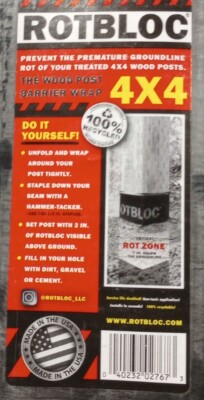 (20) Rotbloc 4x4 Post Wraps Protects Against Rot | eBay