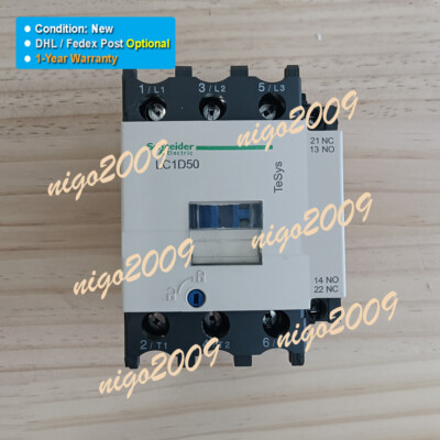 New Original LC1D50C7C 36VAC 3-pole 50AMP Contactor LC1D50...C 1-Year ...