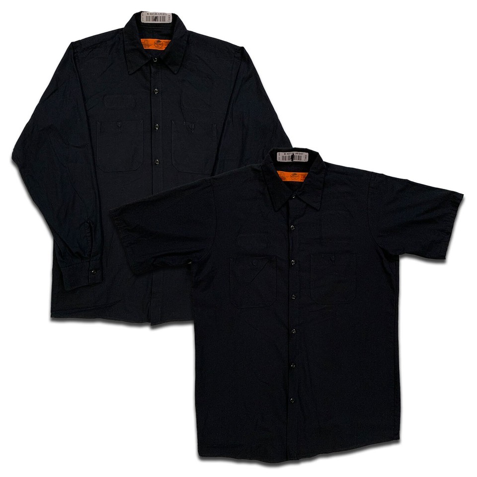 Red Kap Work Shirts 2 Pocket Solid Color Short & Long Sleeve Uniform #A ...