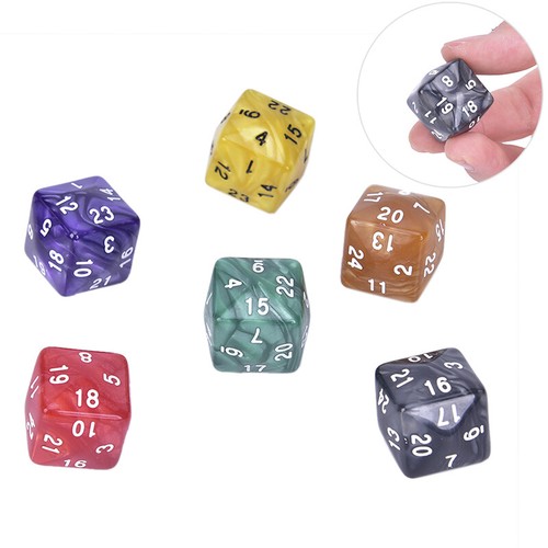 1pc 24 Face Dice For Game Polyhedral D24 Multi Sided Acrylic Dice Ga`$6 ...