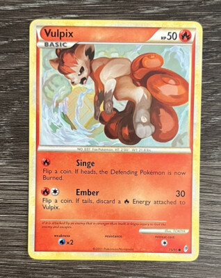 Vulpix 75/95 Call of Legends 2011 Pokemon TCG Set Card MP | eBay