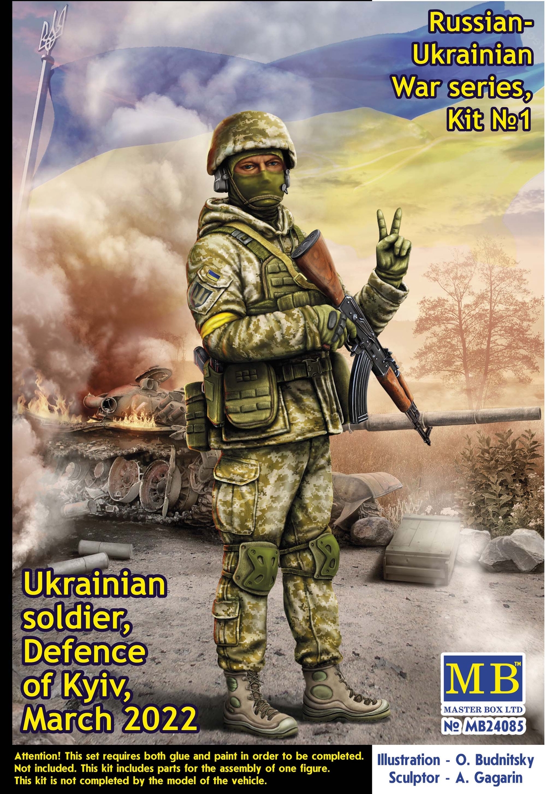 Master Box 24085 1:24 Rus-Ukr War series Kit 1 Ukrainian soldier ...