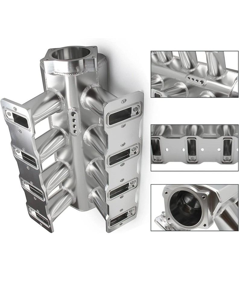 LS Intake Manifold Kit 102mm Throttle Body DBC LS1 LS2 LS6 Fabricated ...