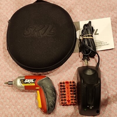 SKIL iXo Lithium ion Power Palm Size Screwdriver KIT Charger Case Bits ...