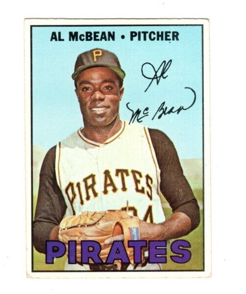 1967 Topps #203 Al McBean - Pittsburgh Pirates, Excellent - Mint ...