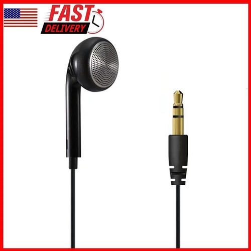 Single Side Wired in Ear Earbud 3.5mm Plug Walkie Talkie Mono Headphone ...