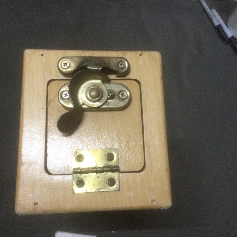 PrimitiIve,Antique-Salesman Sample Lock Display | eBay