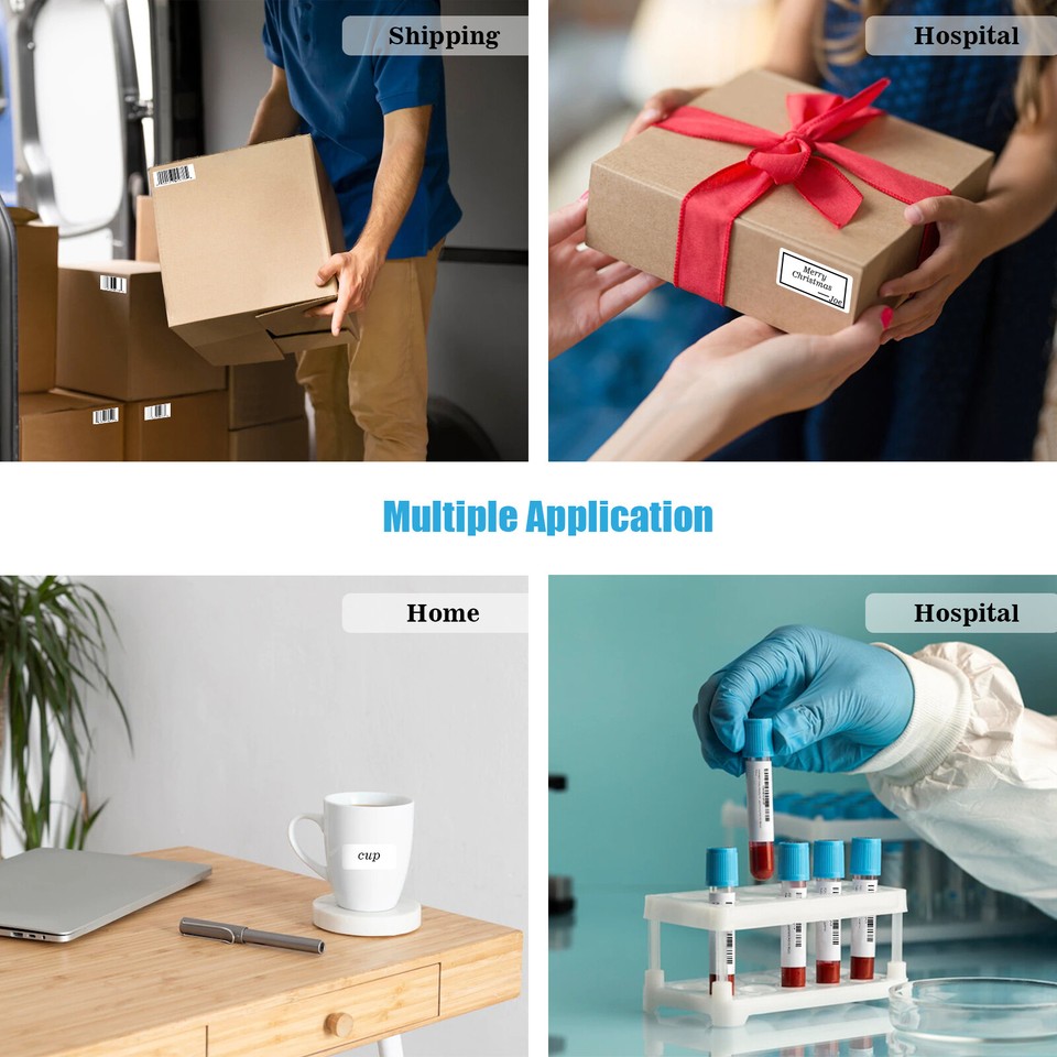 2" x 1" Direct Thermal Barcode SKU UPC Labels for Rollo&Zebra LP2824 ...