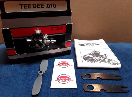 Vintage NOS Cox Tee Dee .010 Model Airplane Engine #130 Never Mounted ...