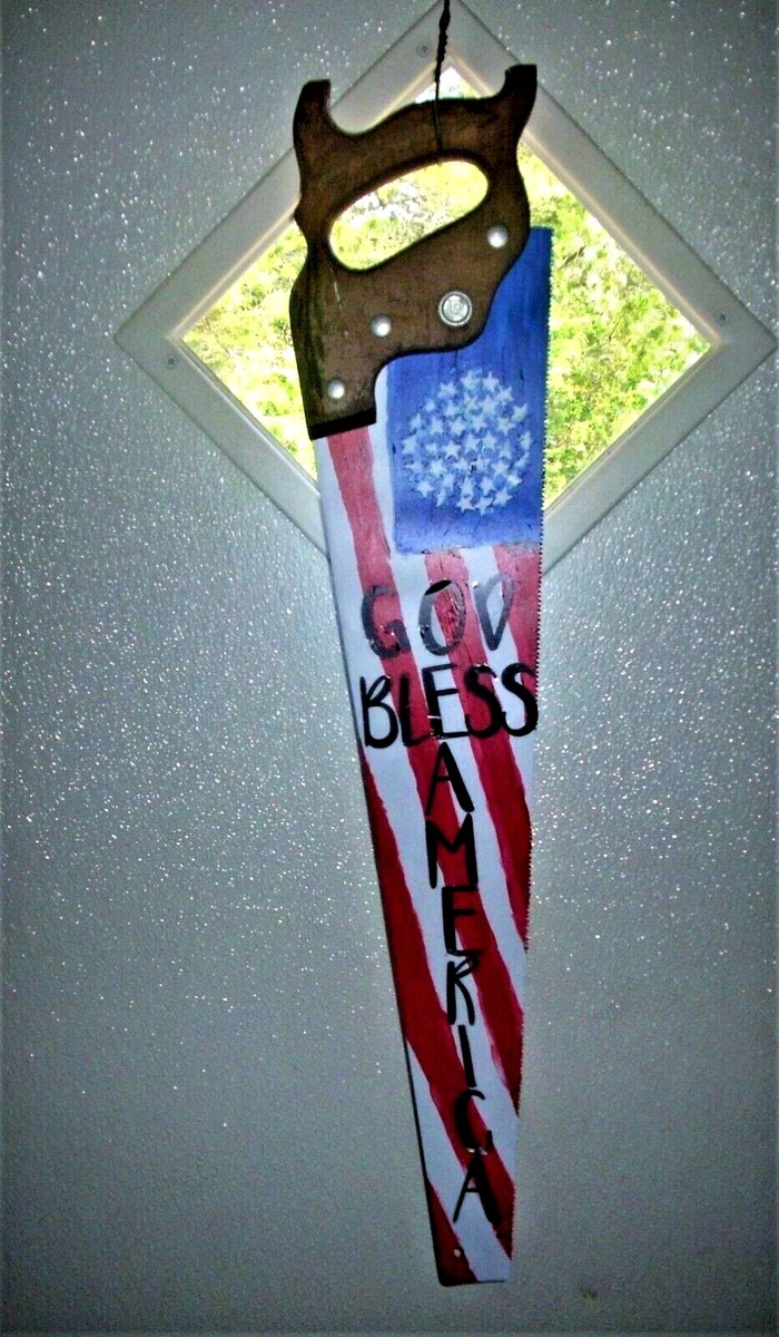Flags Painted Hand Saws