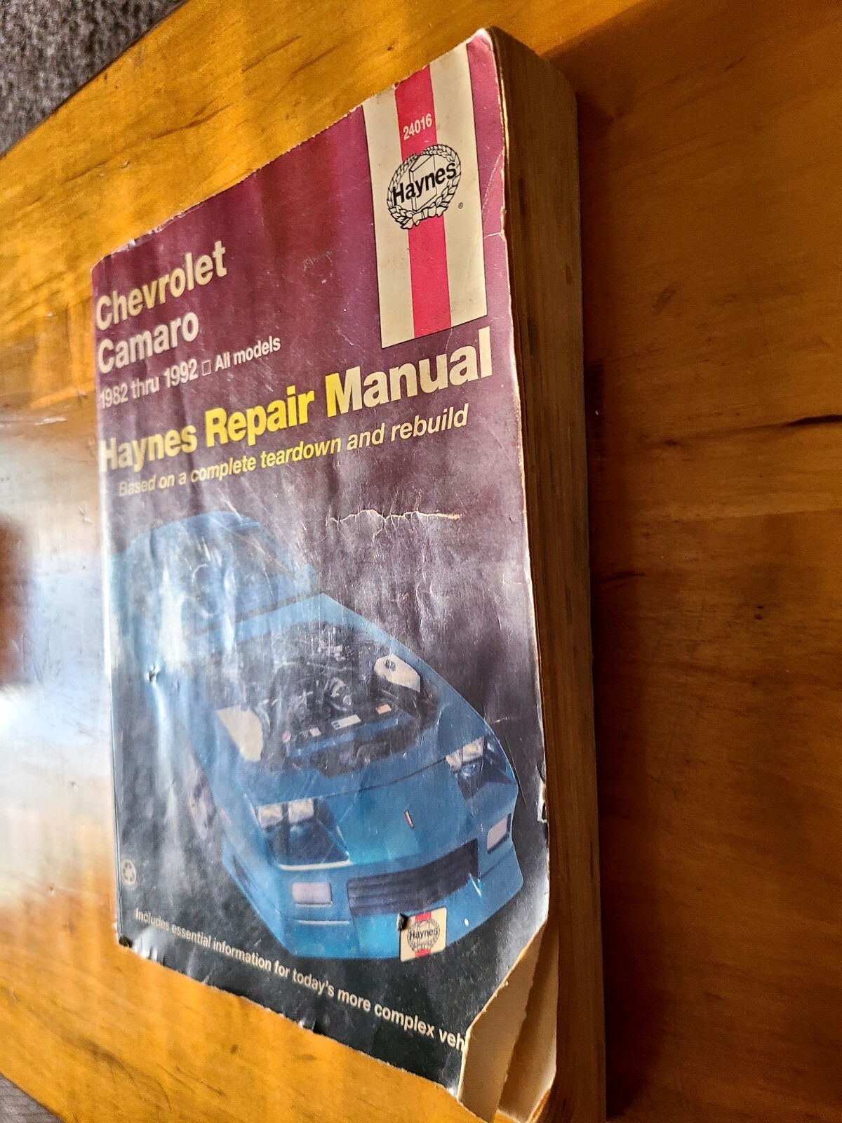 Haynes Repair Manual 1982-1992 Chevrolet Camaro Shop Service ...