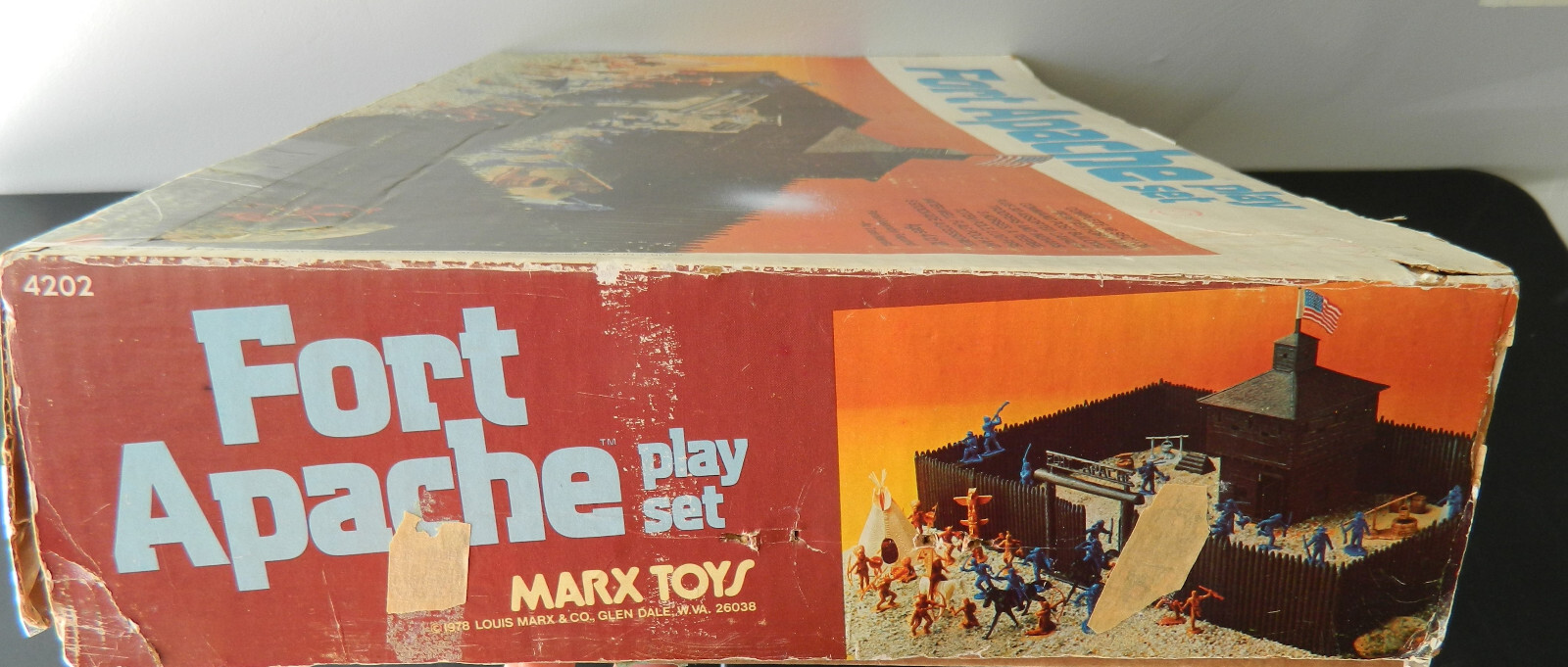 Vintage 1978 Marx 54mm Fort Apache playset 4202 plastic fort & toy ...
