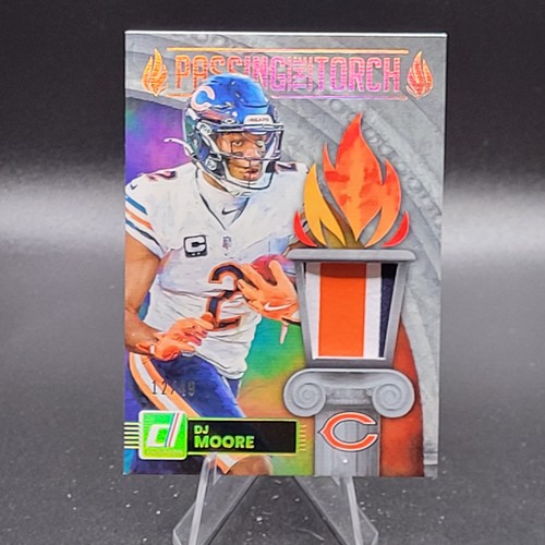 2025 Donruss Football Passing the Torch Relic DJ Moore Luther Burden ...