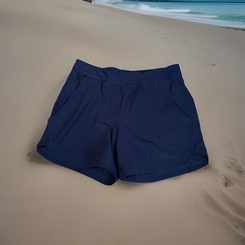 Lands' End Women's 10 SWIM SHORTS Built In Panty 505893 Navy Blue 5 ...