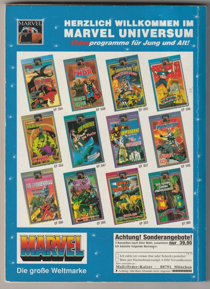 DIE FANTASTISCHEN VIER #45, Condor/Marvel Comics 1996 COMIC-TASCHENBUCH ...
