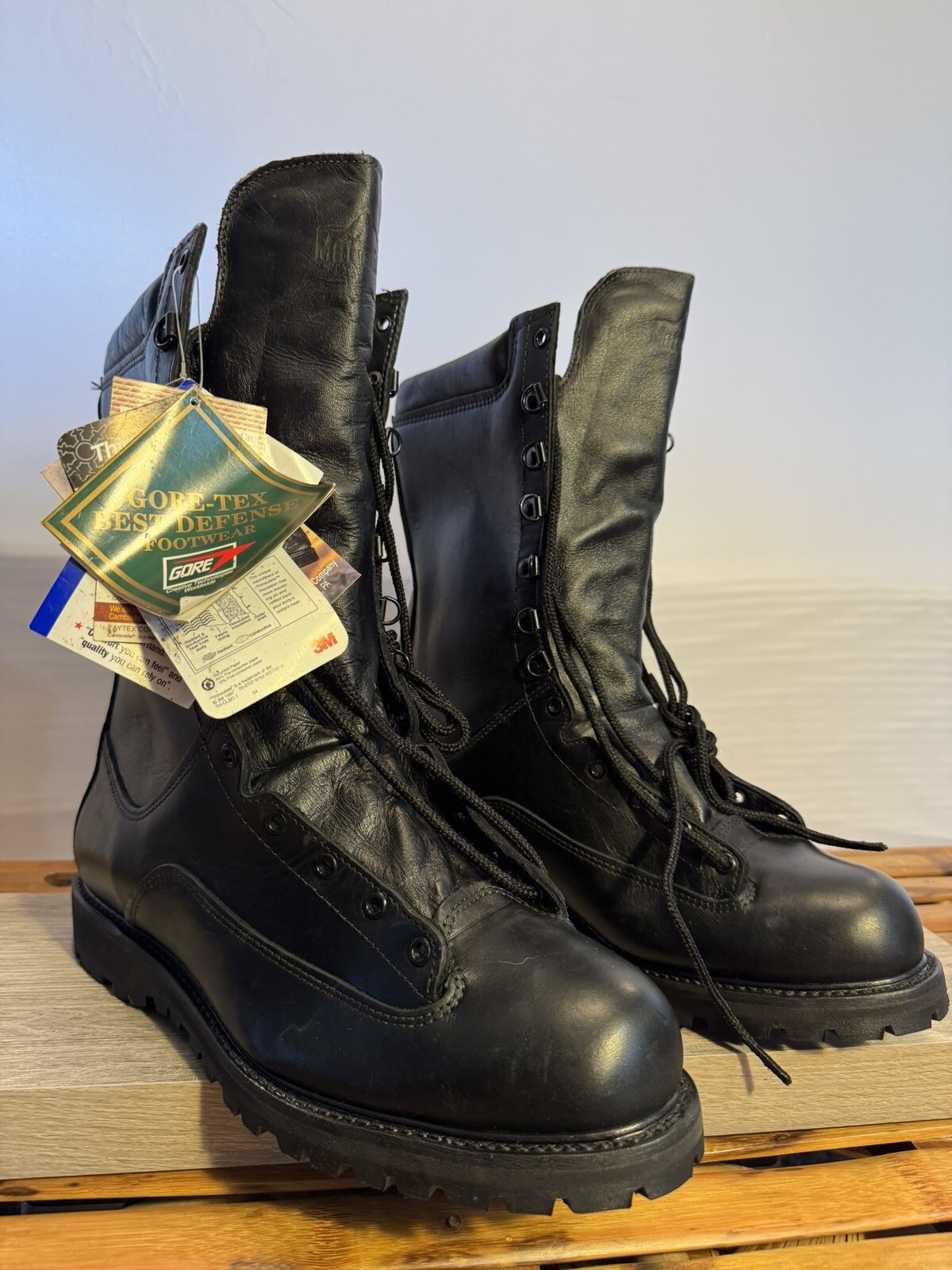 Men’s Matterhorn Black Combat Boots Made In USA Size … - Gem