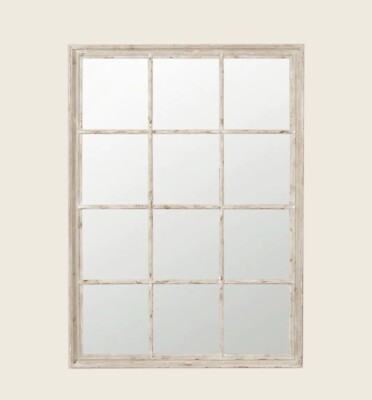 OKA - Sash Window Wall Mirror - Distressed Gray - A10584-1-26-1097-10 ...