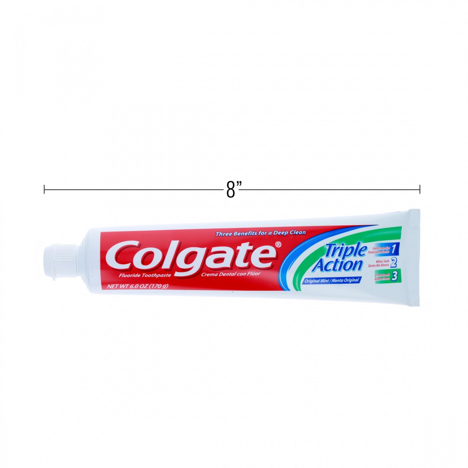 3pk Colgate Fluoride Toothpaste Deep Clean Triple Action Mint Anti ...