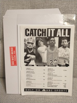 NBC Sports Michael Jordan Vintage Magazine Photo Advertisement Article ...