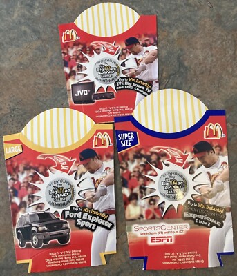 1999 McDonalds Big Mac Land Game St Louis Cardinals Fry Cartons-NOS | eBay