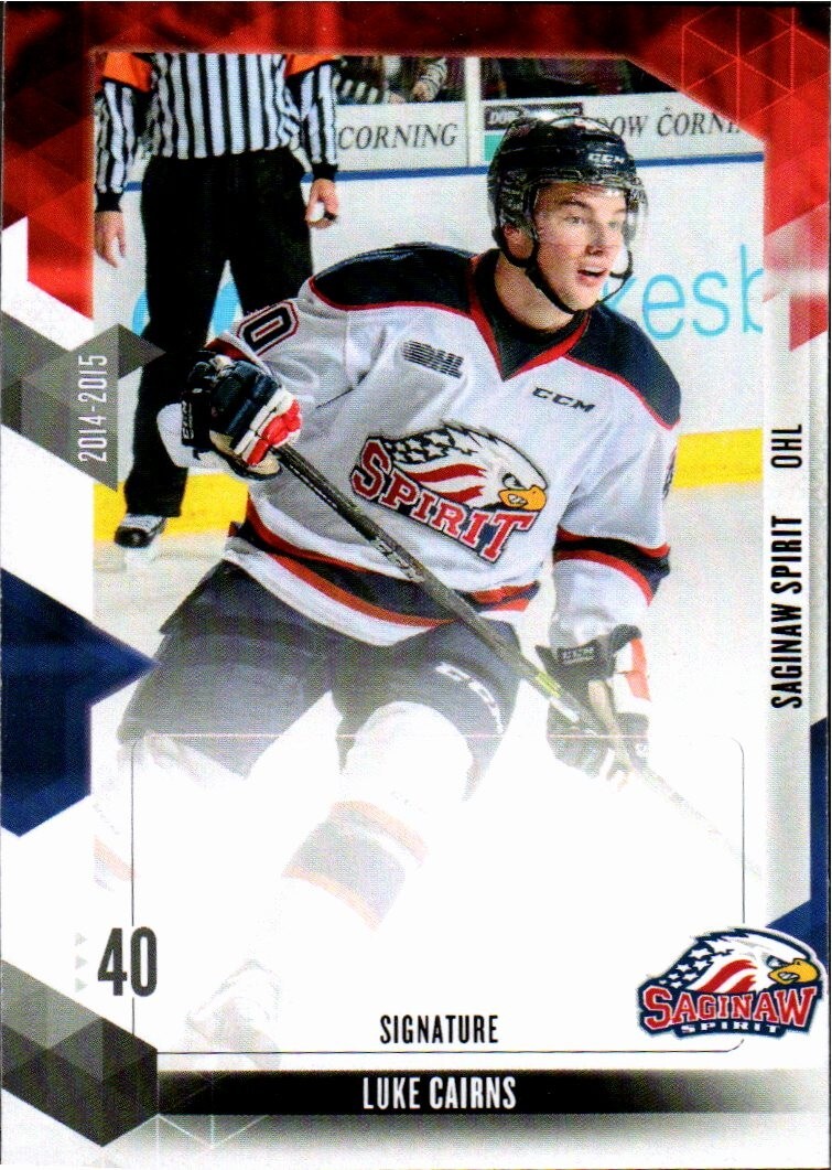 Luke Cairns 2014-15 Saginaw Spirit | eBay