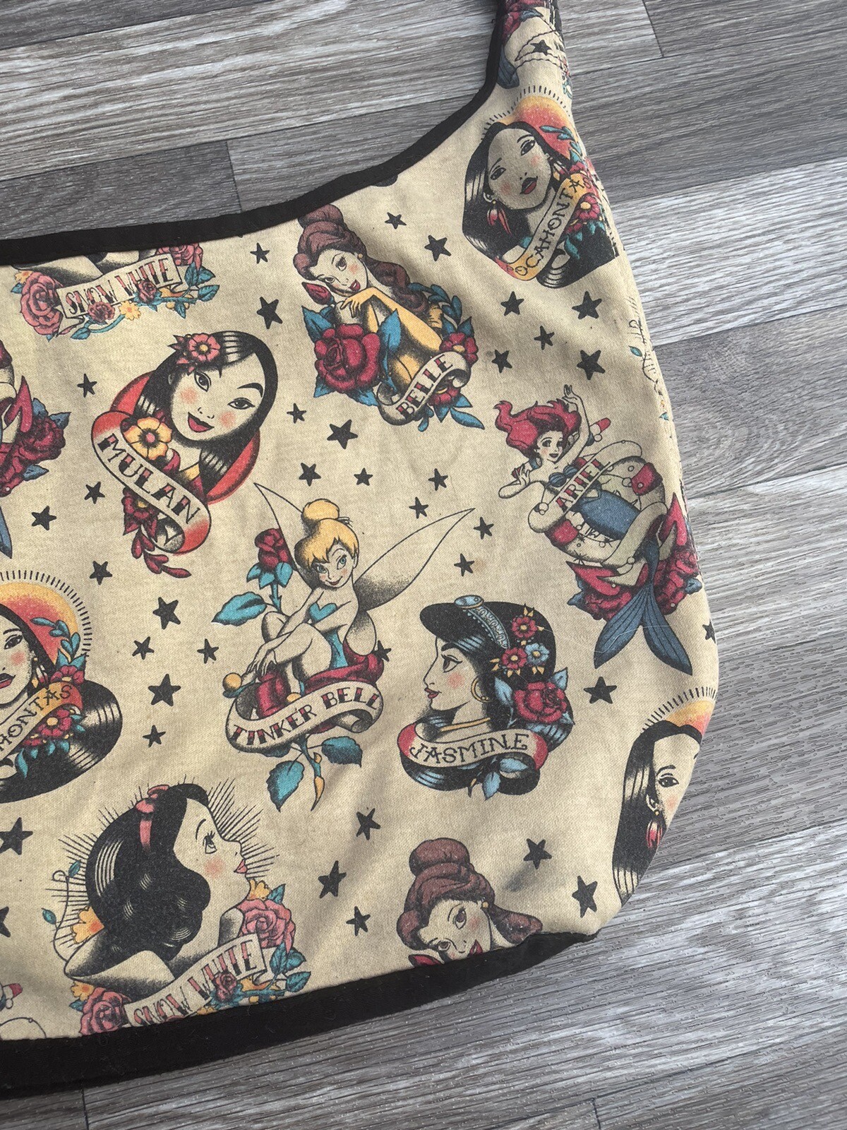 Loungefly Disney Princesses Tattoo Tote Bag Purse Sat… - Gem