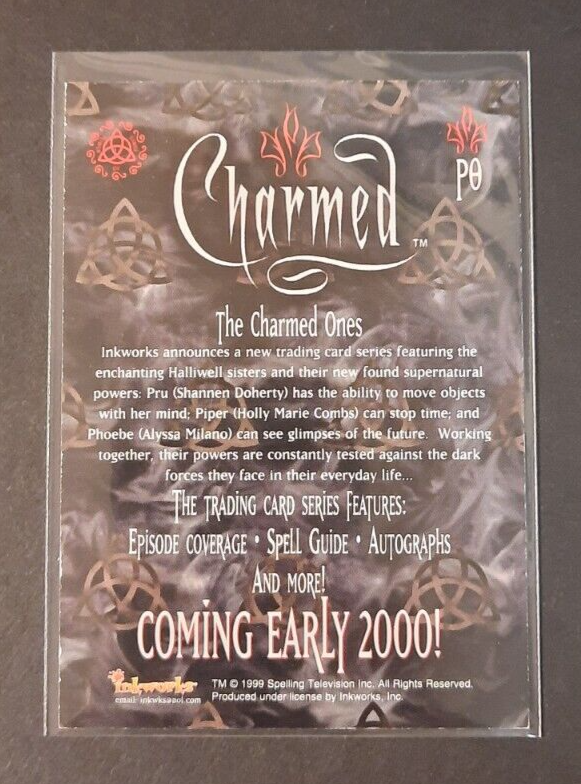 CHARMED "The Charmed Ones" Series 1 Promo Card #P0 Inkworks 1999 | eBay