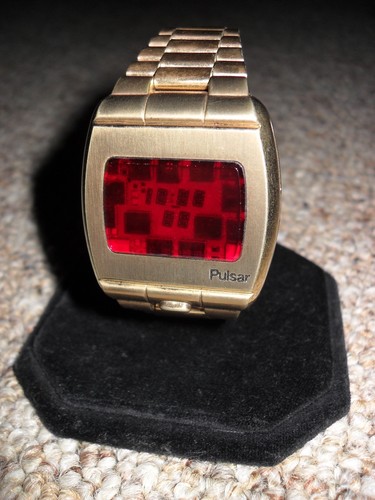 Rare Pulsar P1. LED Wristwatch, "Salesman Sample" with 4 -25IC. Module ...