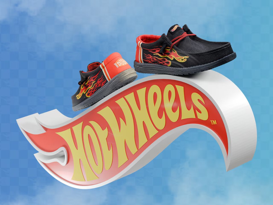 Hey Dude Wally Hot Wheels Multi Color Casual Slip On Shoes Men US Size ...