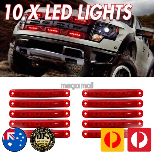 10x Red Marker Side Light LED Trailer Truck Lorry Recovery Position ...