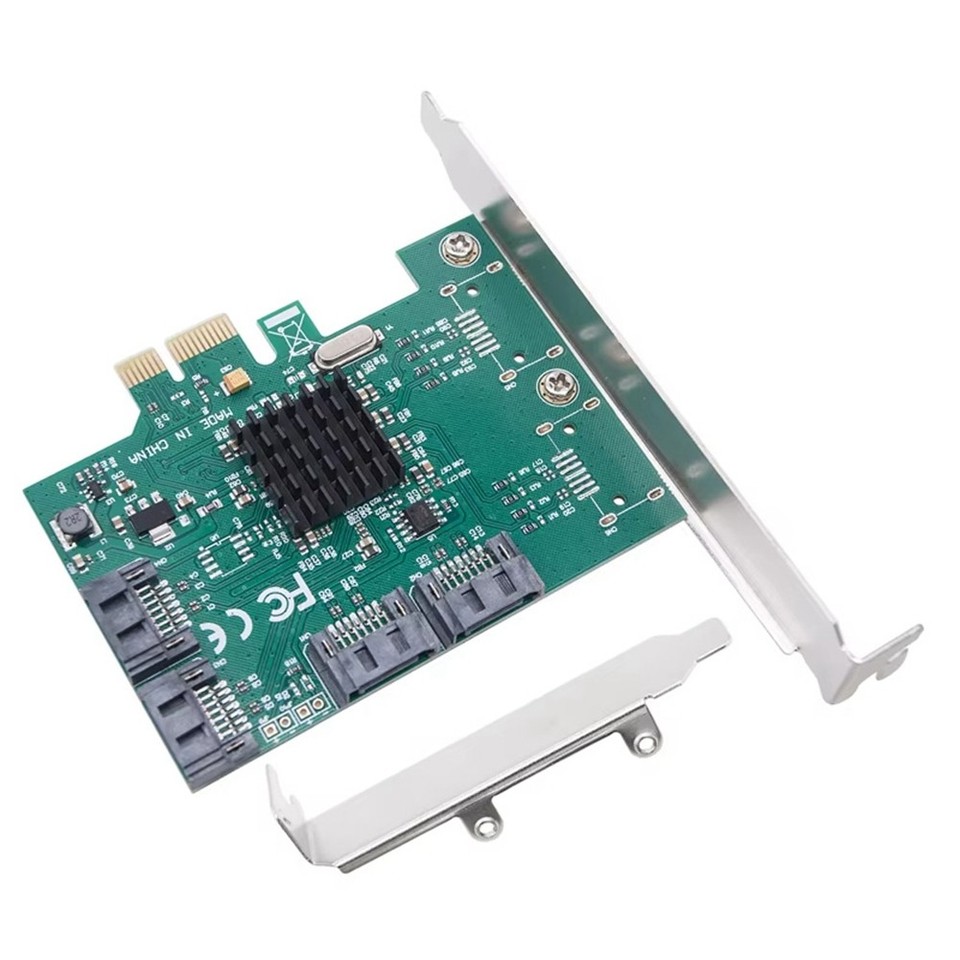 PCIE Erweiterungskartenadapter PCI Express X1 auf 4 Port SATA3.0 ...