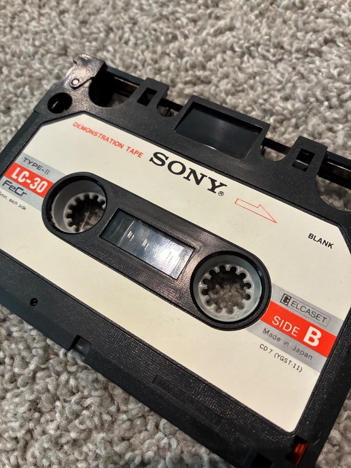SONY ELCASET DEMONSTRATION TAPE - FeCr LC-30 TYPE II | eBay