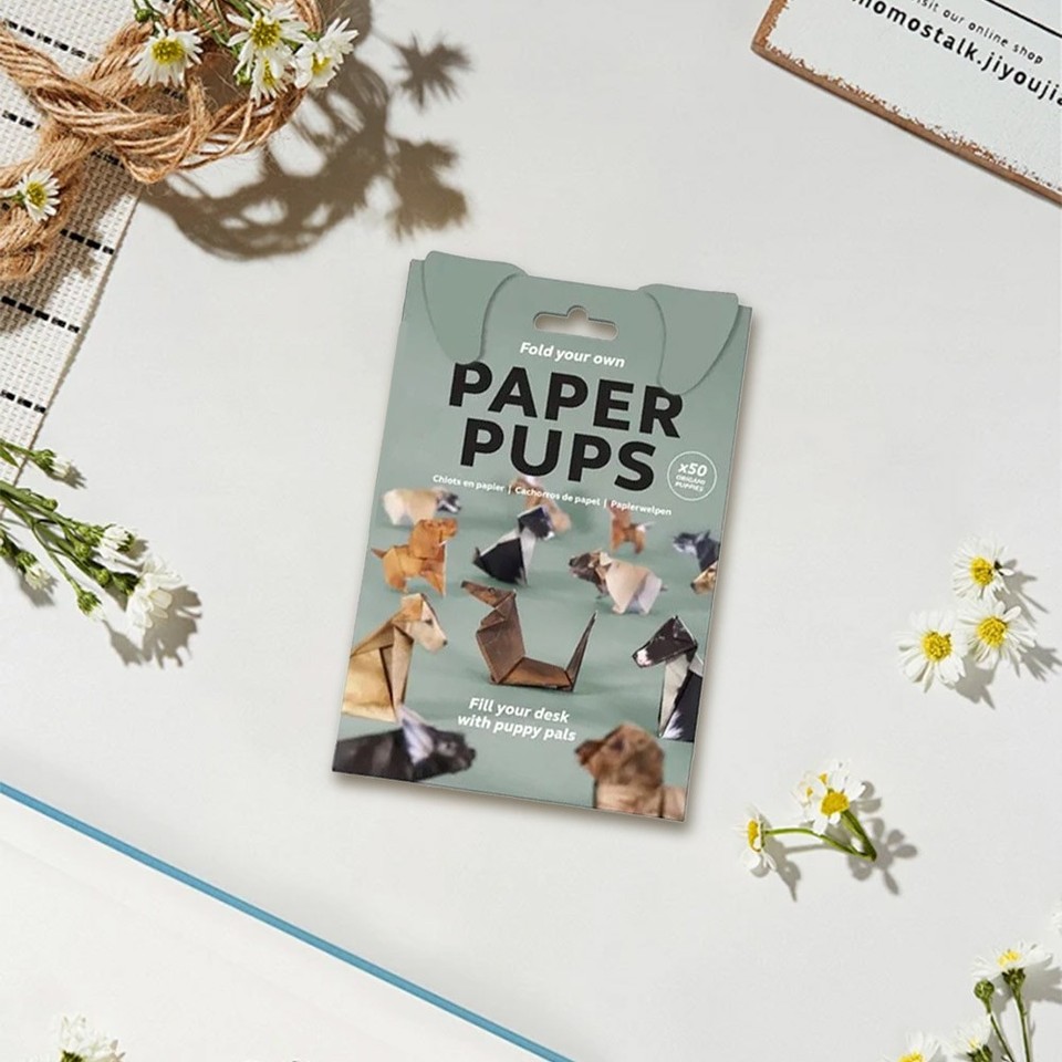 DIY Paper Dogs - 50 Sheets DIY Origami Paper to Fold Cute Animal Dog ...