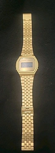 CASIO x A.P.C. A1000 Gold Digital Watch Japan Limited Collab | eBay