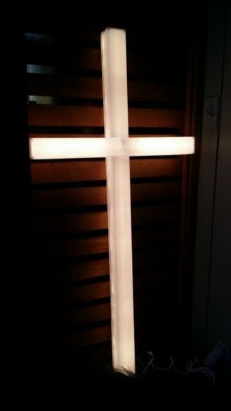 Lighted Holiday Christmas or Easter Inspirational Cross Indoor/outdoor ...