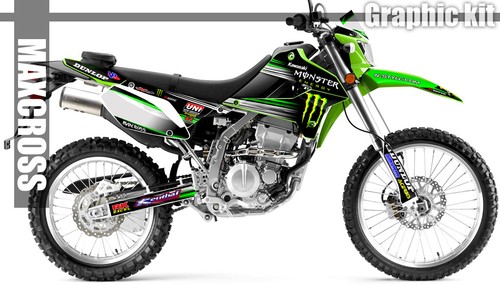 KAWASAKI KLX250 KLX300 S/D-Tracker 2008-2024 MAXCROSS GRAPHICS KIT ...