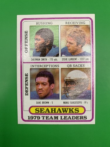 1980 Topps Team Leaders / Checklist Seattle Seahawks #57 | eBay