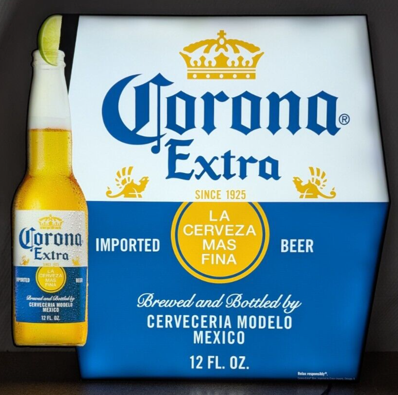 NEW Corona Extra Cerveza Beer Bottle LED Lighted Sign 23" | eBay