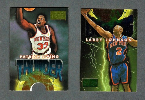 1996-97 Skybox Premium - Thunder and Lightning Patrick Ewing, Larry ...