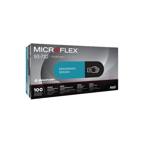 1000 COUNT (10BOXES OF 100) ANSELL MICROFLEX 93-732 MIDKNIGHT TOUCH SMALL GLOVES | eBay