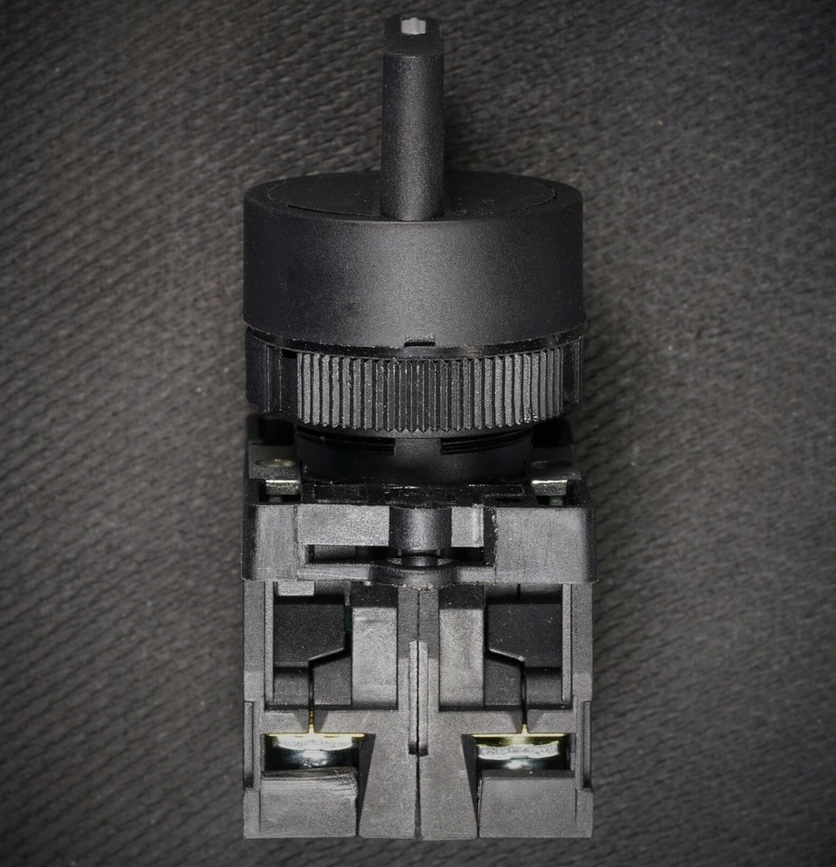 NEW 3 Position Rotary Selector Switch Hand Off Auto 2 N/O Contact Block ...