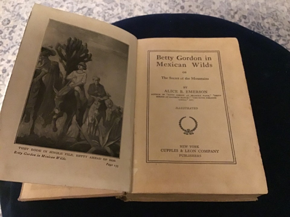 Betty Gordon in Mexican Wilds HC Book Alice Emerson 1926 Illustrated | eBay