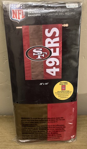 New Sealed San Francisco 49ers - 2 sided Vertical Decorative Team Flag ...
